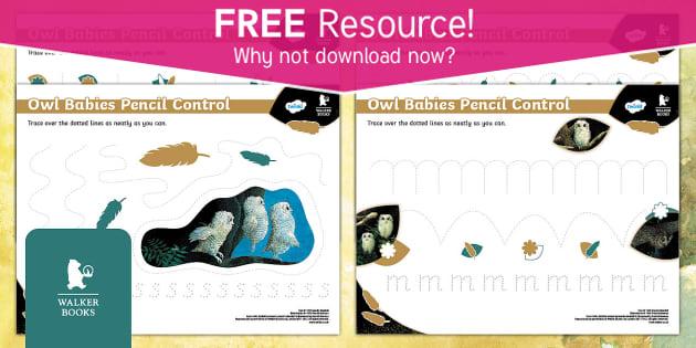 FREE Owl Babies Pencil Control Sheets (teacher made)
