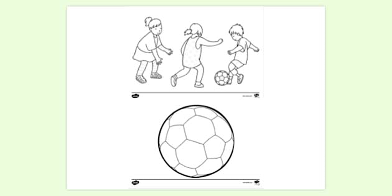 Printable Football Colouring Page | Colouring Sheets