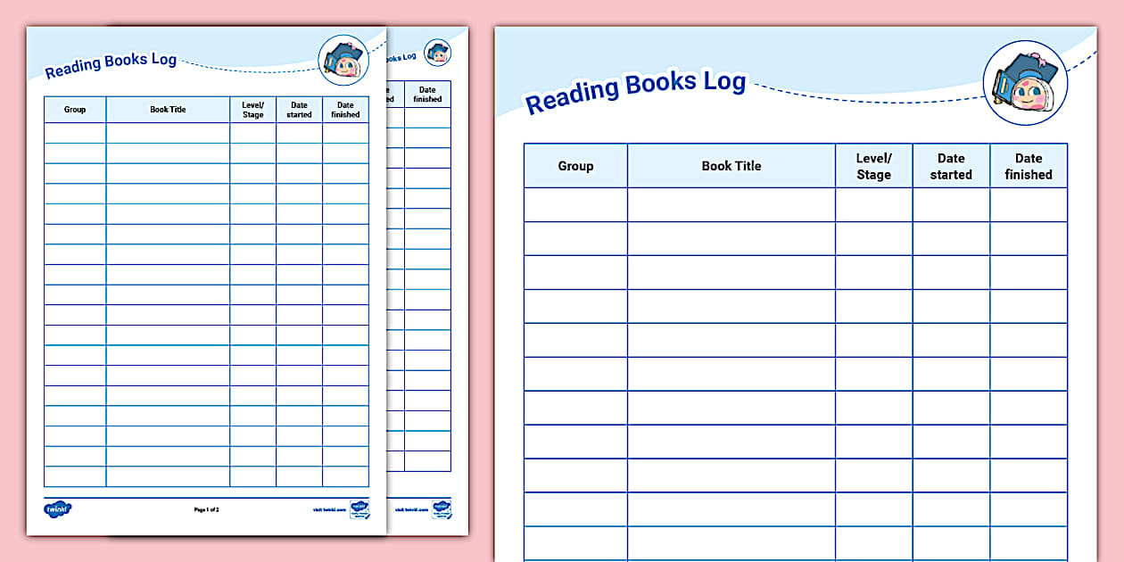 My Teaching File: Reading Books Log (teacher made) - Twinkl