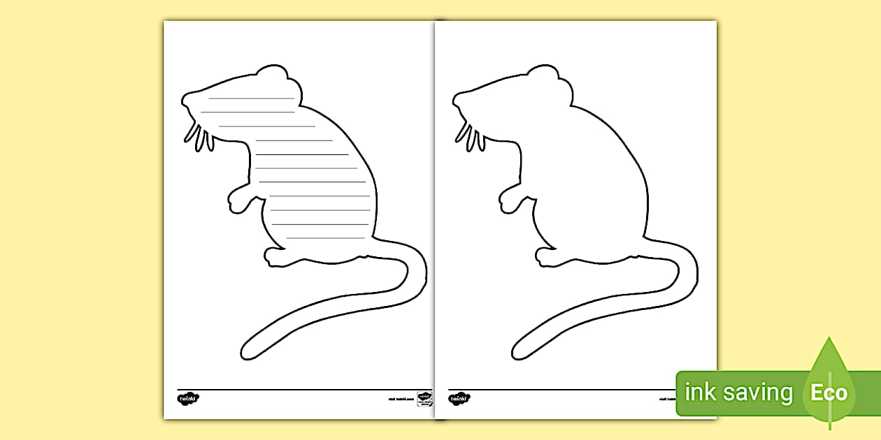 Mouse Writing Frame (teacher made) - Twinkl