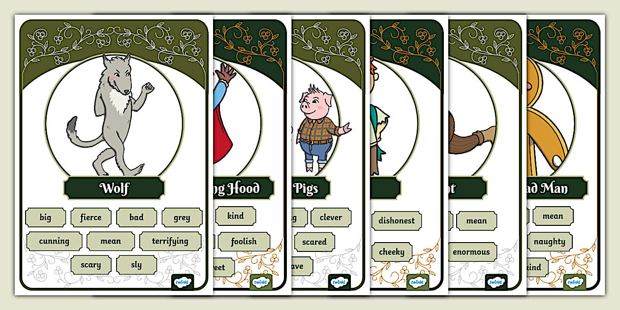 Traditional Tales Themed Fairy Tale Character Posters