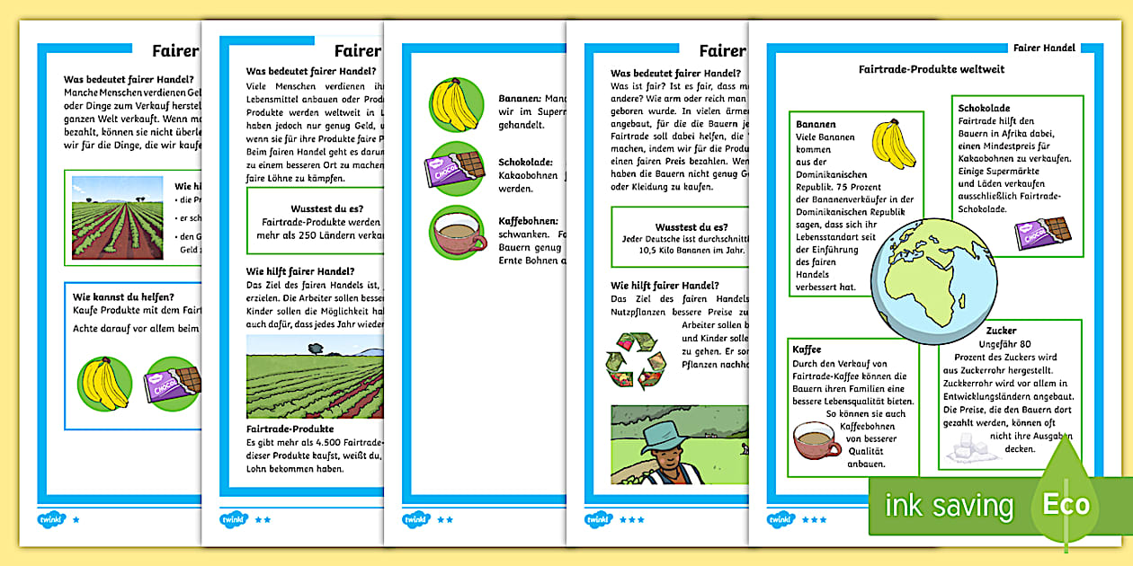 Fairer Handel Informationstext (teacher made) - Twinkl