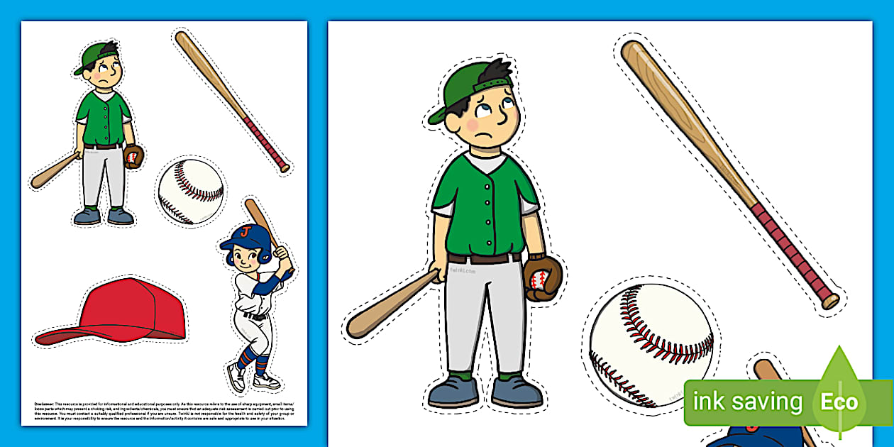 Baseball Clip Art Cut-Outs (teacher made) - Twinkl