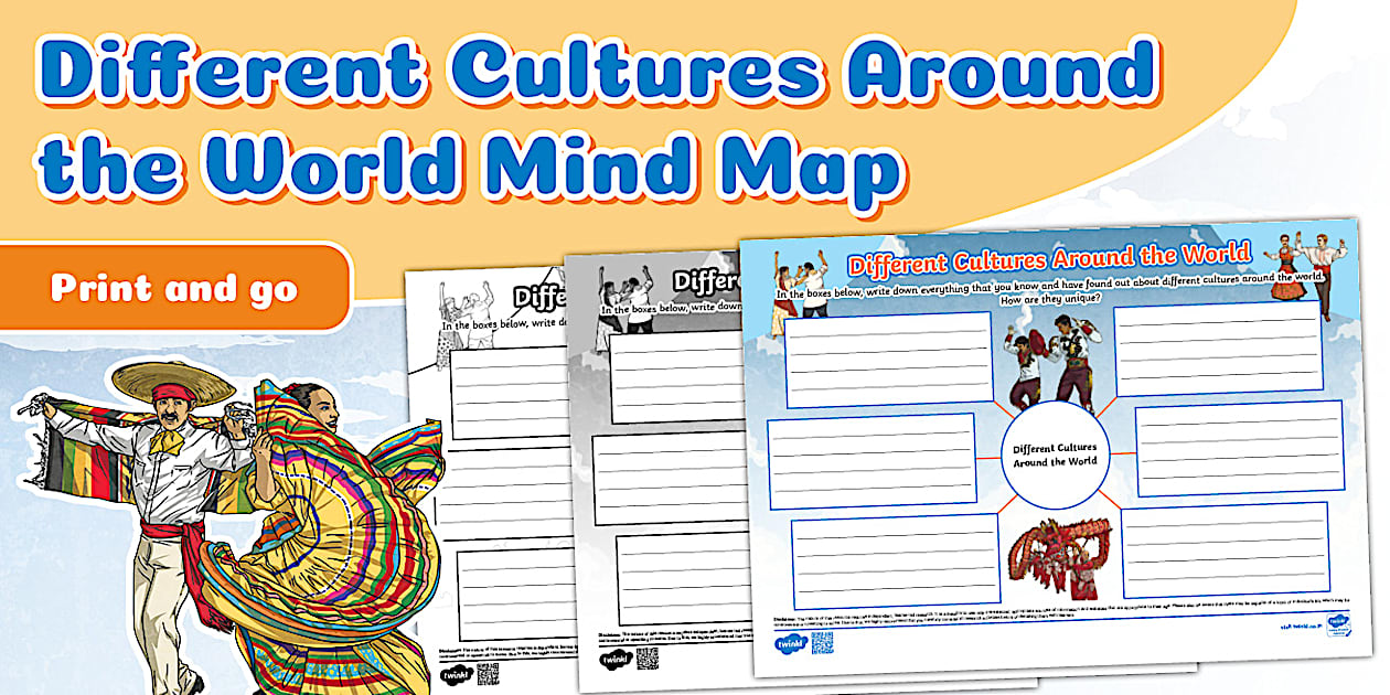 Different Cultures Around the World Mind Map