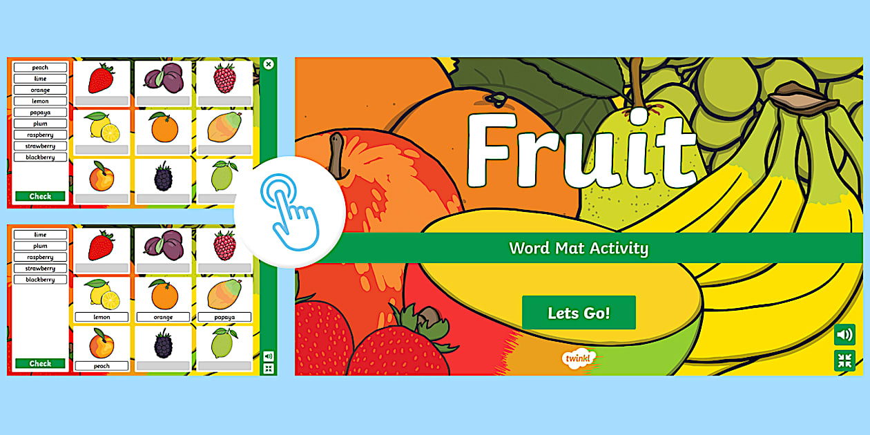 Fruit Interactive Word Mat Activity | Twinkl Go! - Twinkl