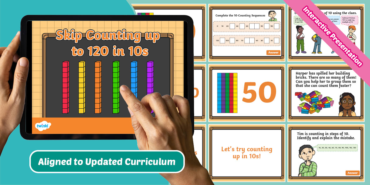 Skip Counting 10s to 120 PowerPoint
