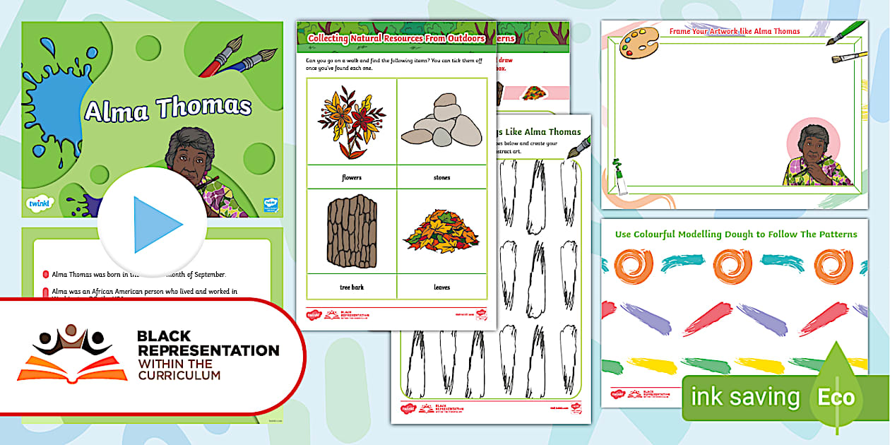 USA Black History Month - Kindergarten Alma Thomas Pack