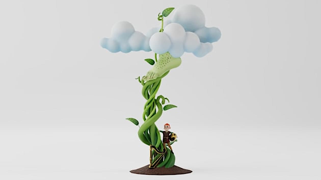 3D Model: Fairy Tales - Jack and the Beanstalk - Twinkl
