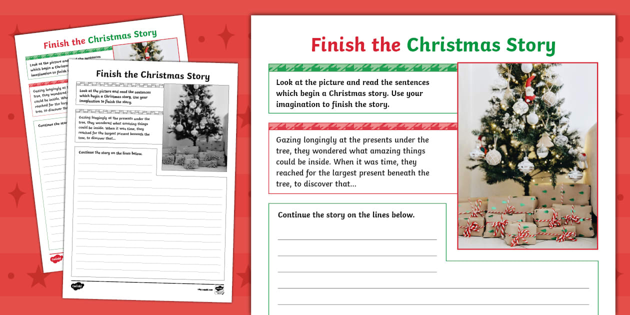 KS2 Finish the Christmas Story Writing Template