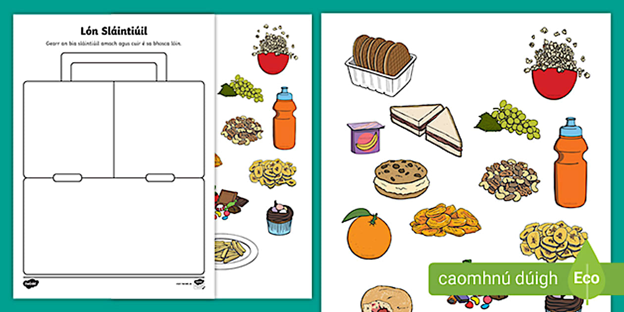 Healthy Lunch Box Activity (teacher made) - Twinkl