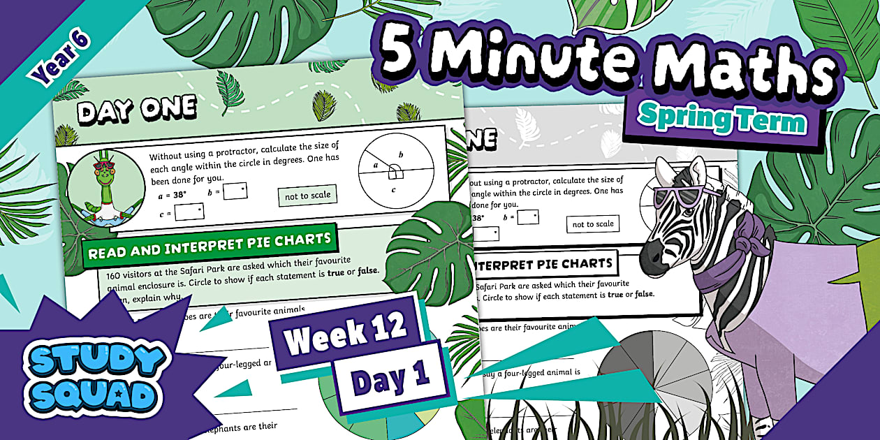 👉 Study Squad 5 Minute Maths - Year 6 Spring - Week 12 Day 1
