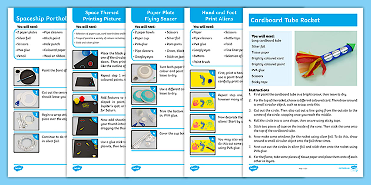 Space Art Activities & Crafts for Kids | Teaching Resources