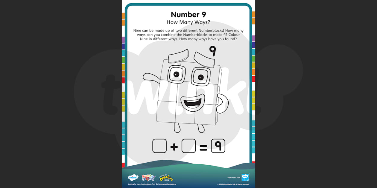number 9 numberblocks