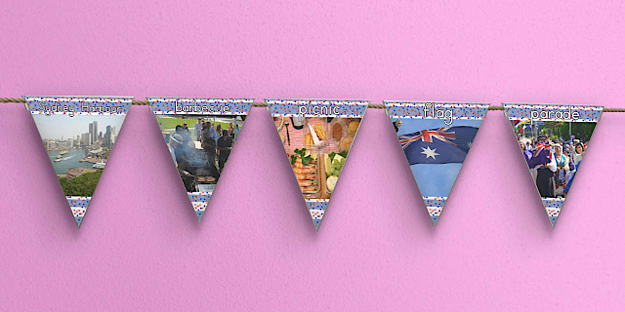 Australia Day Display Photo Bunting (Hecho por educadores)