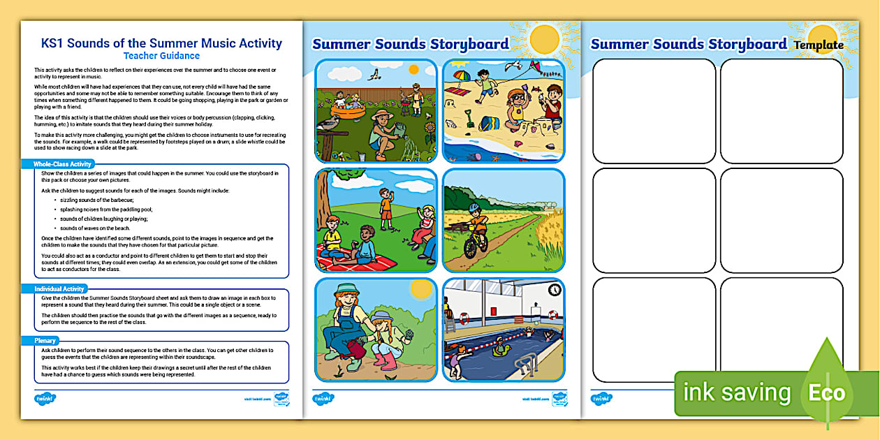 👉 KS1 Sounds of the Summer Music Activity - Twinkl