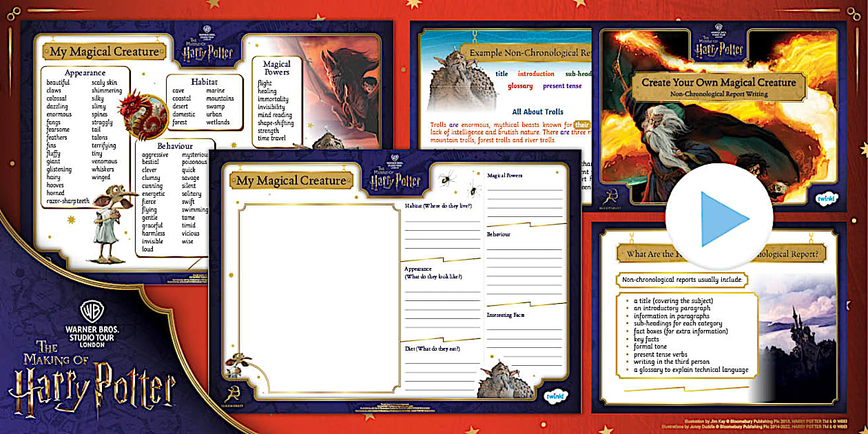 FREE! - Harry Potter: Create Your Own Magical Creature Non-Chronological