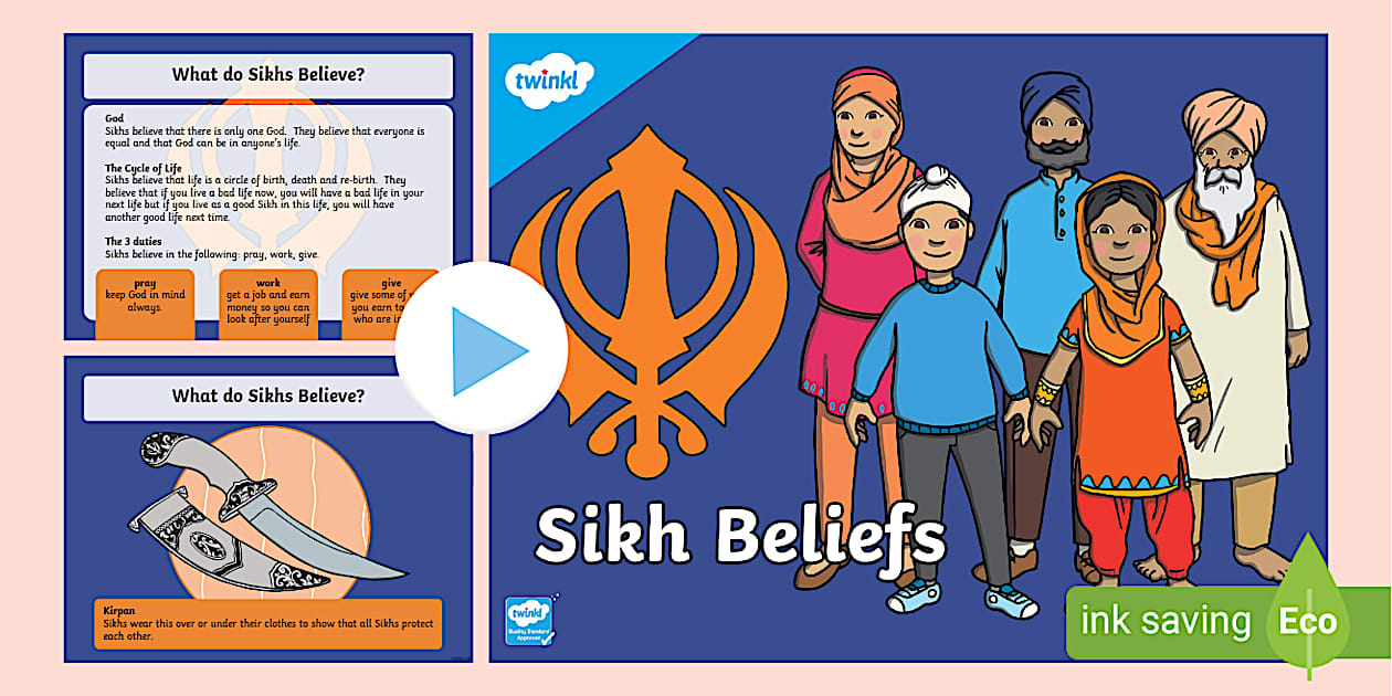 Sikhism Beliefs PowerPoint | RE Materials (teacher made)