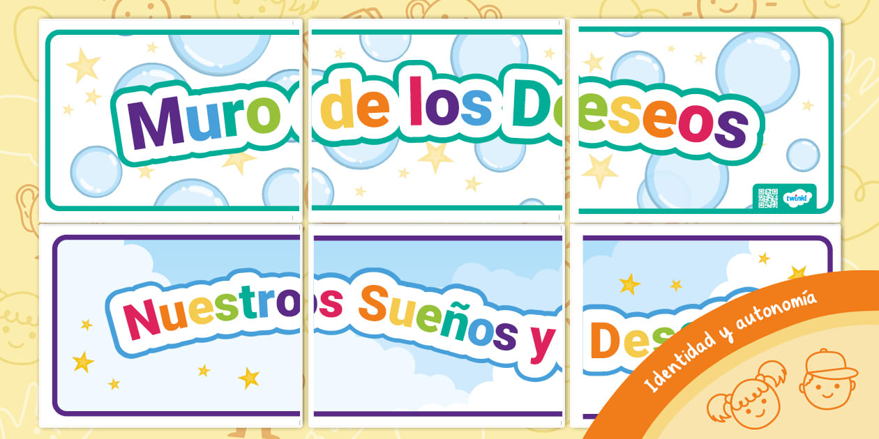 Cartel | Sueños | Deseos | Metas | Kínder | Prekínder