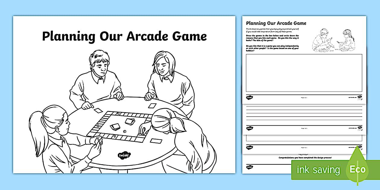 Designing Your Cardboard Arcade Game Activity Booklet