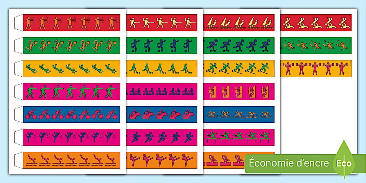 Chaîne en papier - Jeux d'été de Paris 2024
