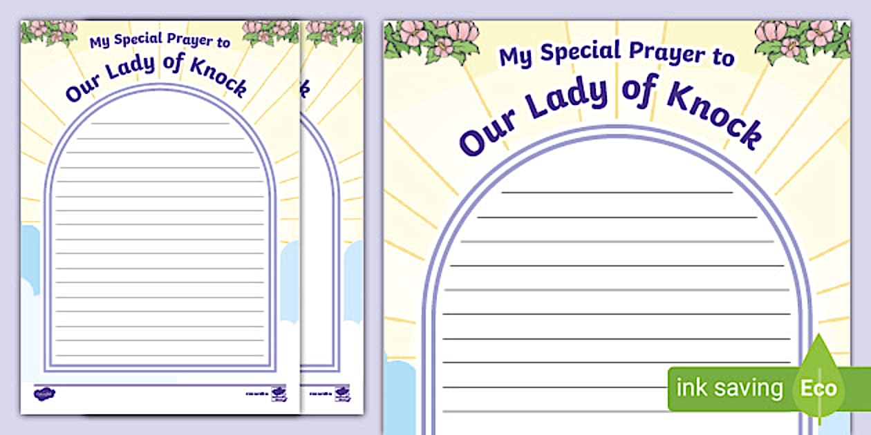 Our Lady of Knock (Prayer Template) (teacher made) - Twinkl