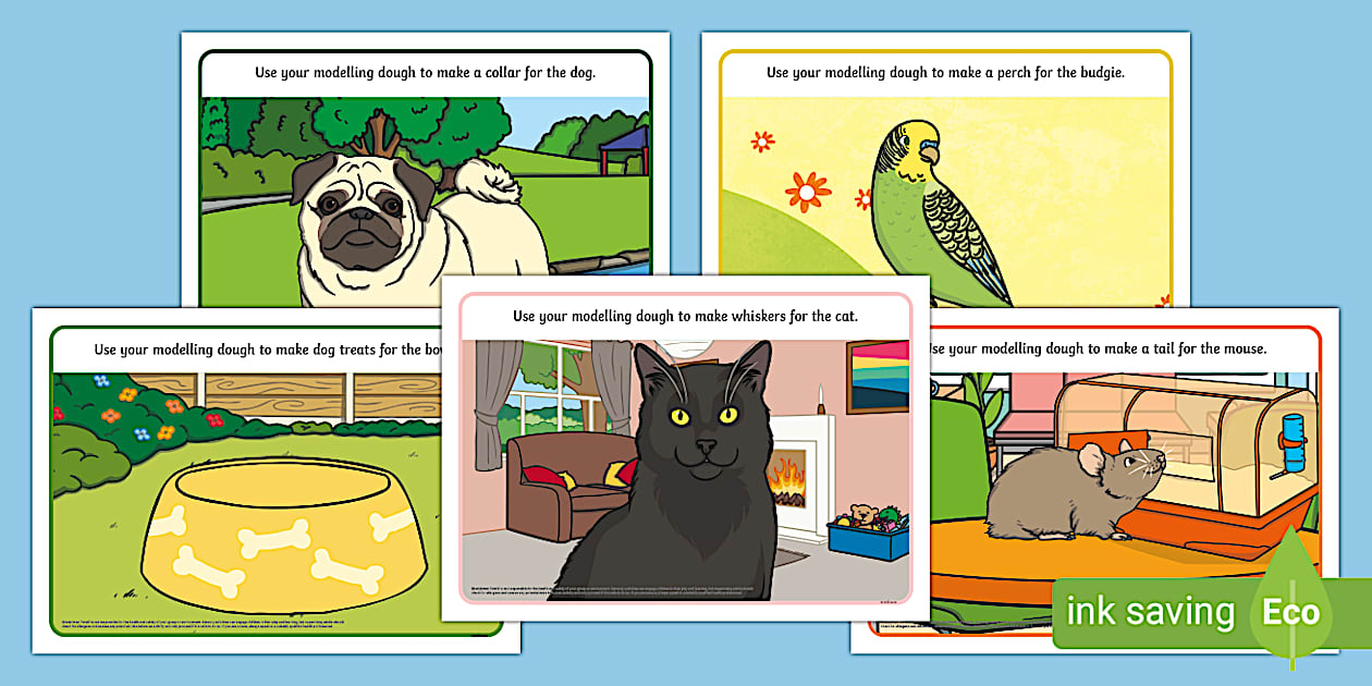 Pets Modelling Dough Mats | Twinkl (teacher made) - Twinkl