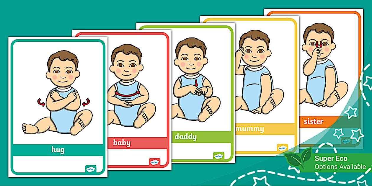 Baby Sign Posters: Family Signs