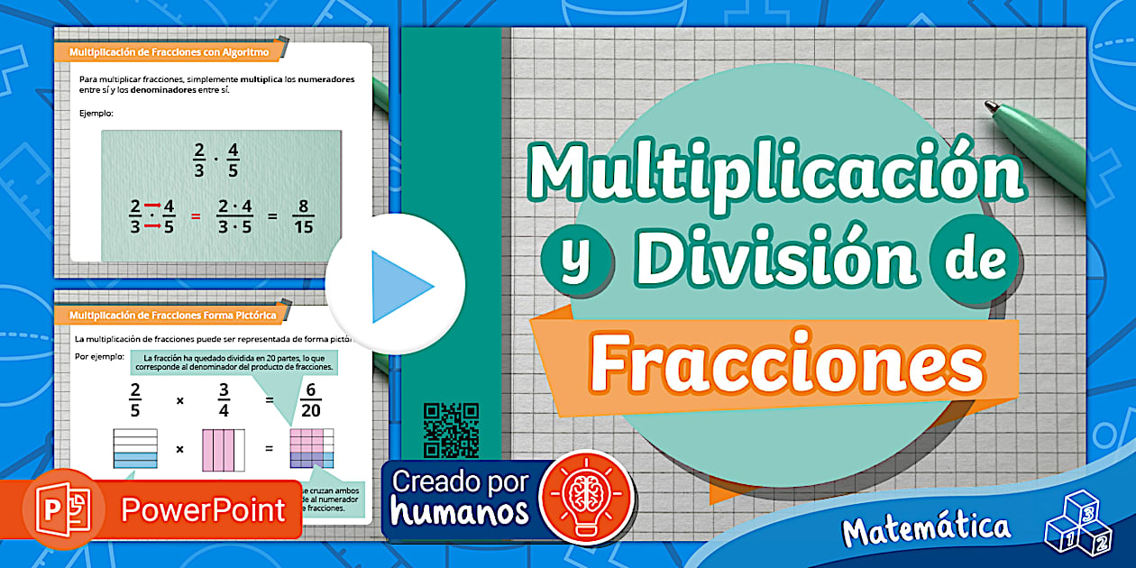 PowerPoint | Fracciones | Multiplicación | División | 7°