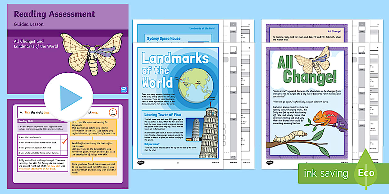 Year 1 Term 3 Paper 2 Reading Assessment Guided Lesson Teaching Pack