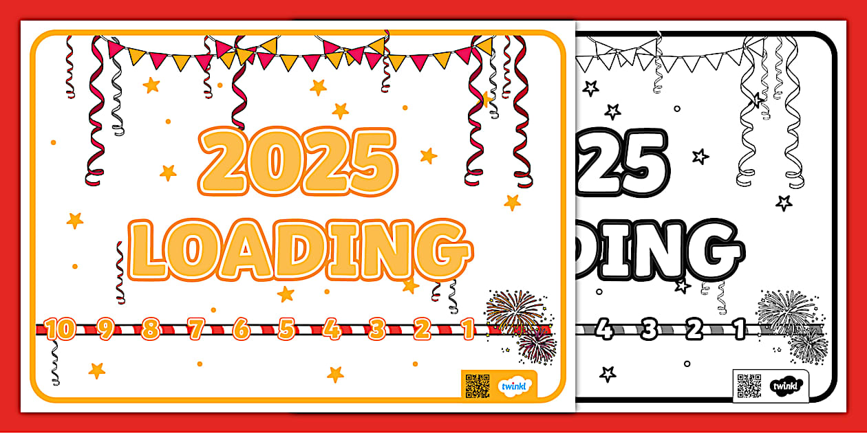 2025 Loading Poster (Teacher-Made) - Twinkl