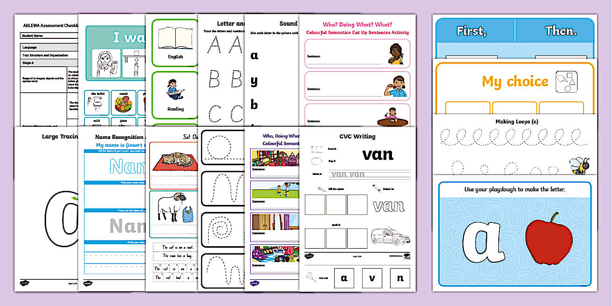 Special Educational Needs Assessment Pack (teacher made)