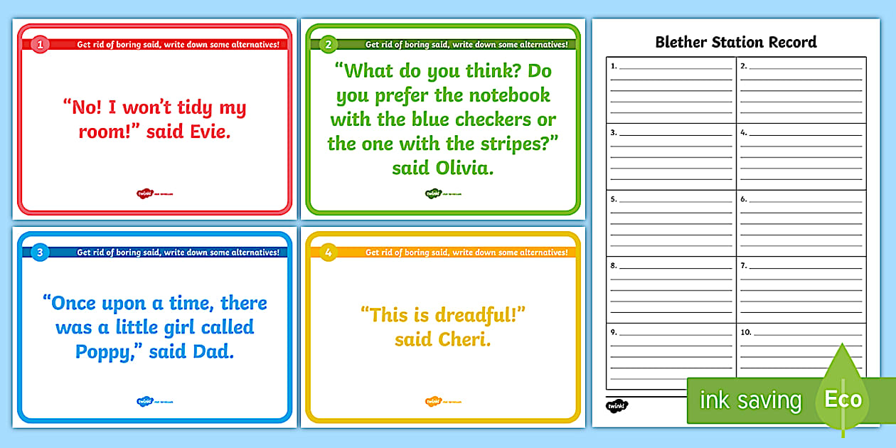 Uplevelling Said Blether Stations - Twinkl