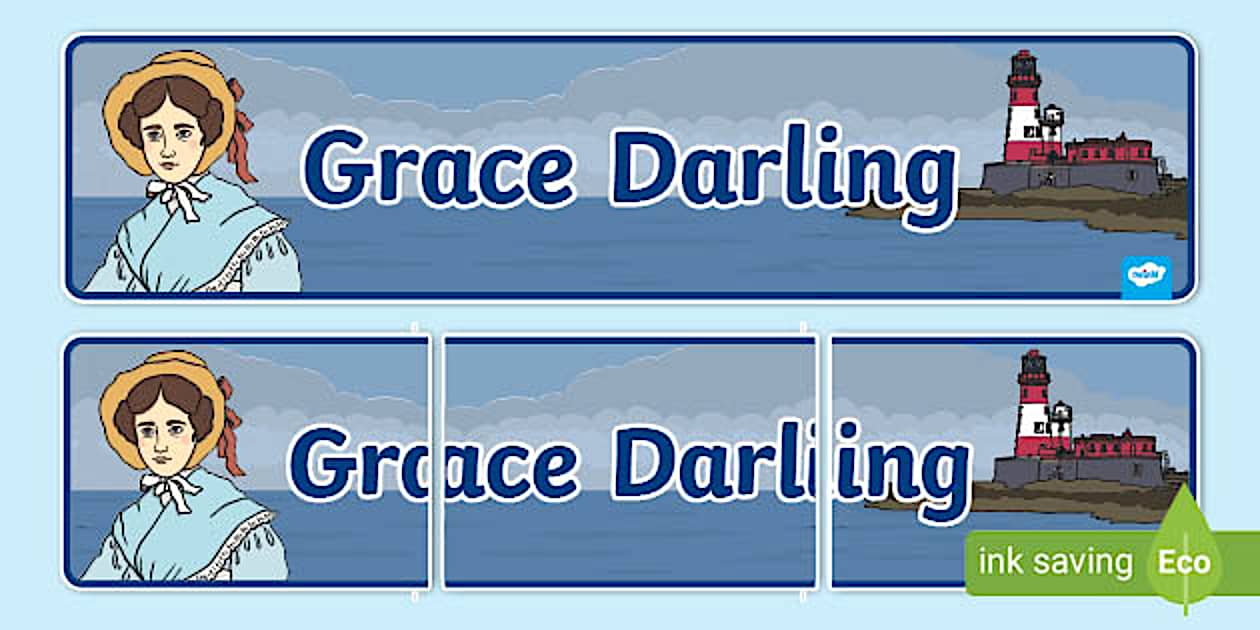 Editable Grace Darling Display Banner - Twinkl