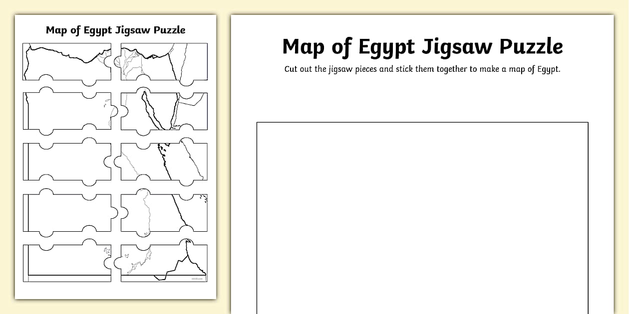Map of Egypt Jigsaw Puzzle