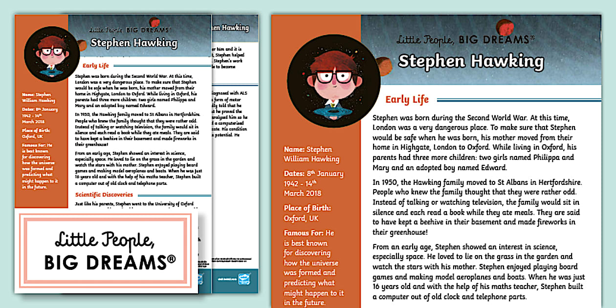 FREE! - Stephen Hawking Interview Activity - Twinkl South Africa