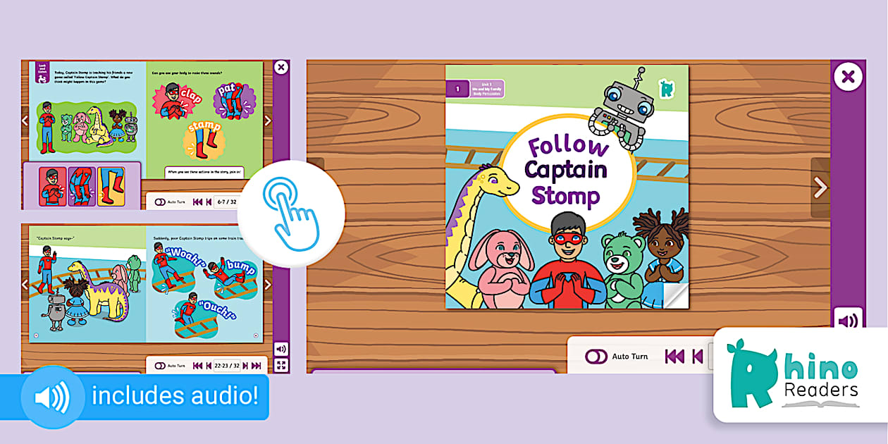 Level 1 Unit 1: Follow Captain Stomp | Story With Actions