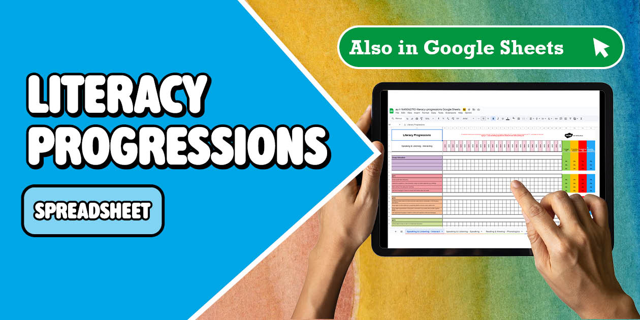 Literacy Progressions Spreadsheet - Year 3 - Australia
