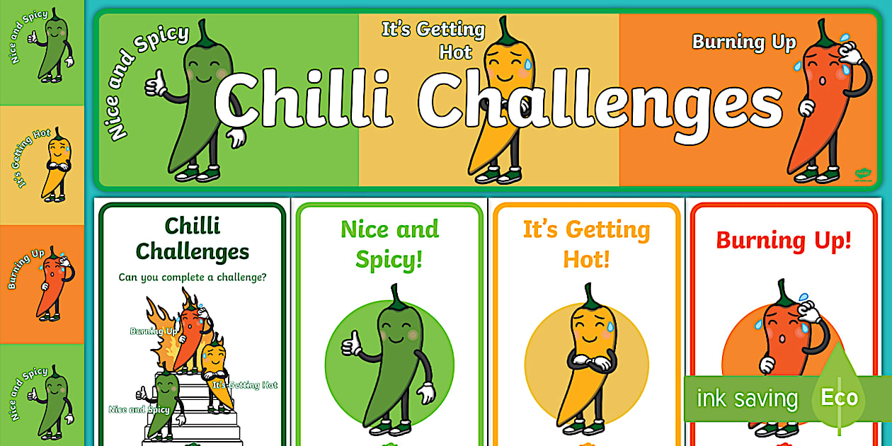👉 EYFS Chilli Challenges Display Pack (teacher made)