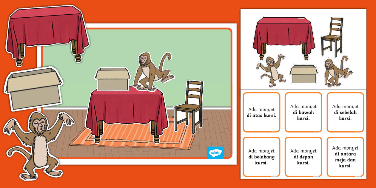 Prepositions - Positional Language Activity - Indonesian