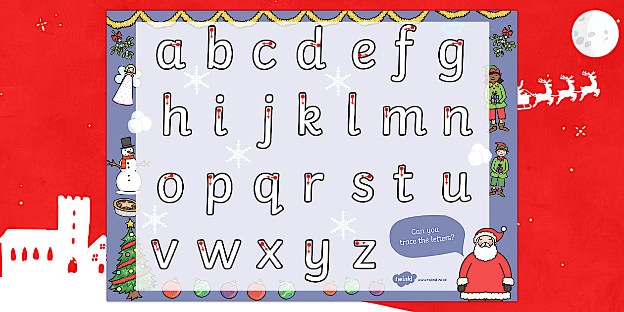 Christmas Themed Letter Writing Worksheet