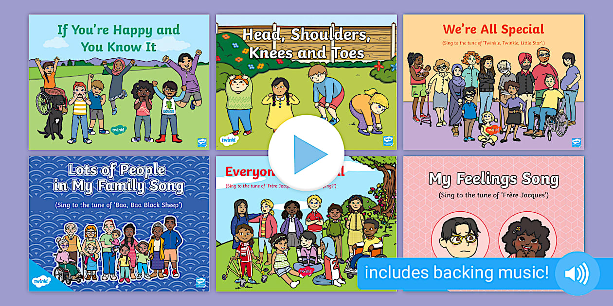 All About Me / Ourselves Songs & Rhymes PowerPoints