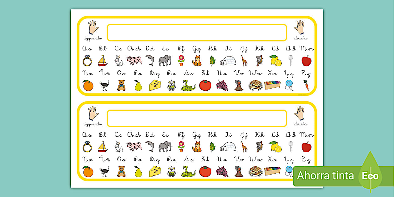 Editable Abecedario con Ch y Ll - Twinkl