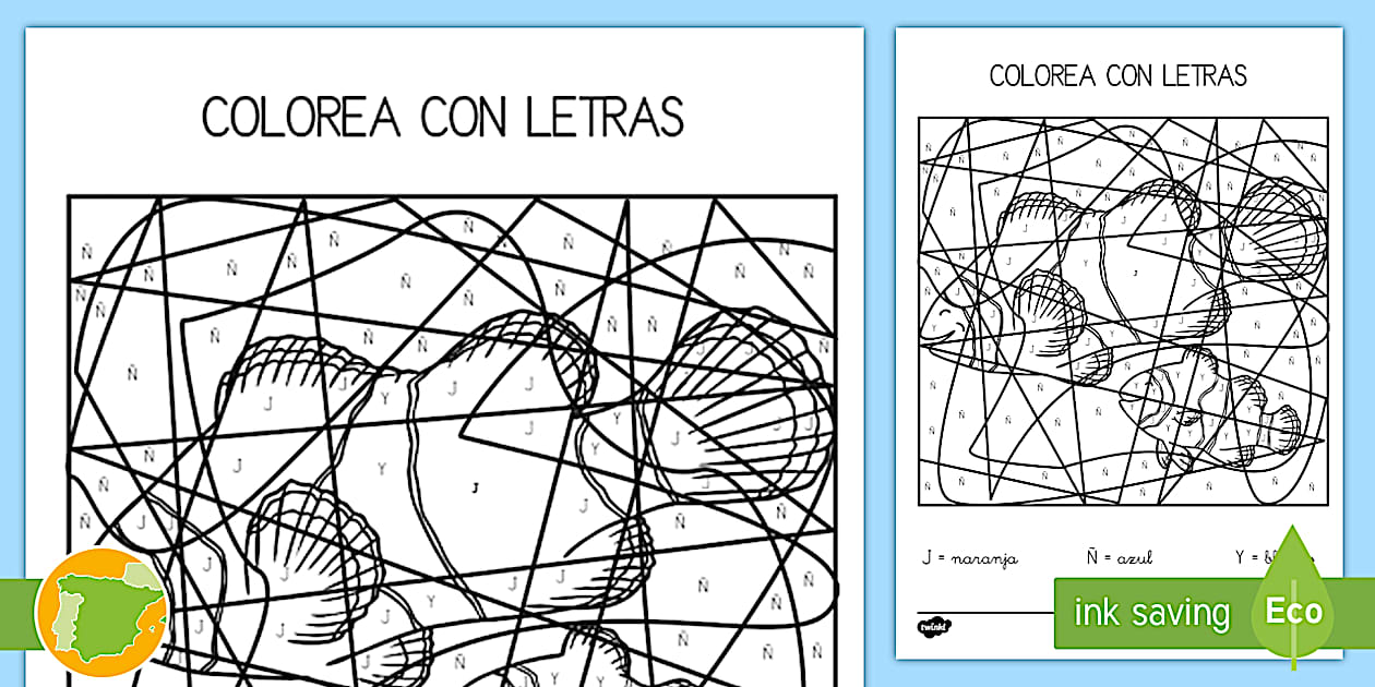 Colorea con letras (lecto): Los consonantes (teacher made)