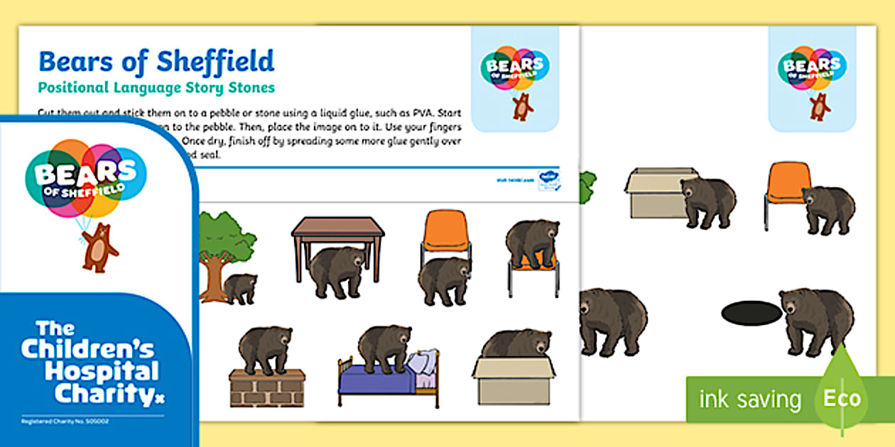 FREE! - Bears of Sheffield KS1 Bear Positional Language Story Stones Image
