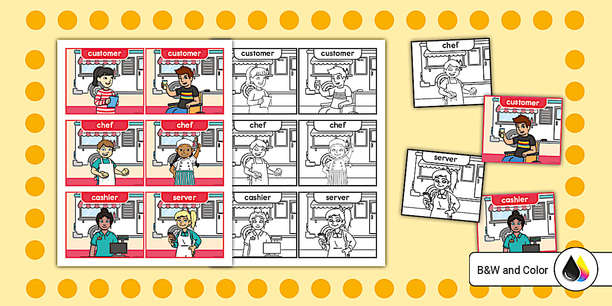 Hollywood Food Truck Dramatic Play Badges