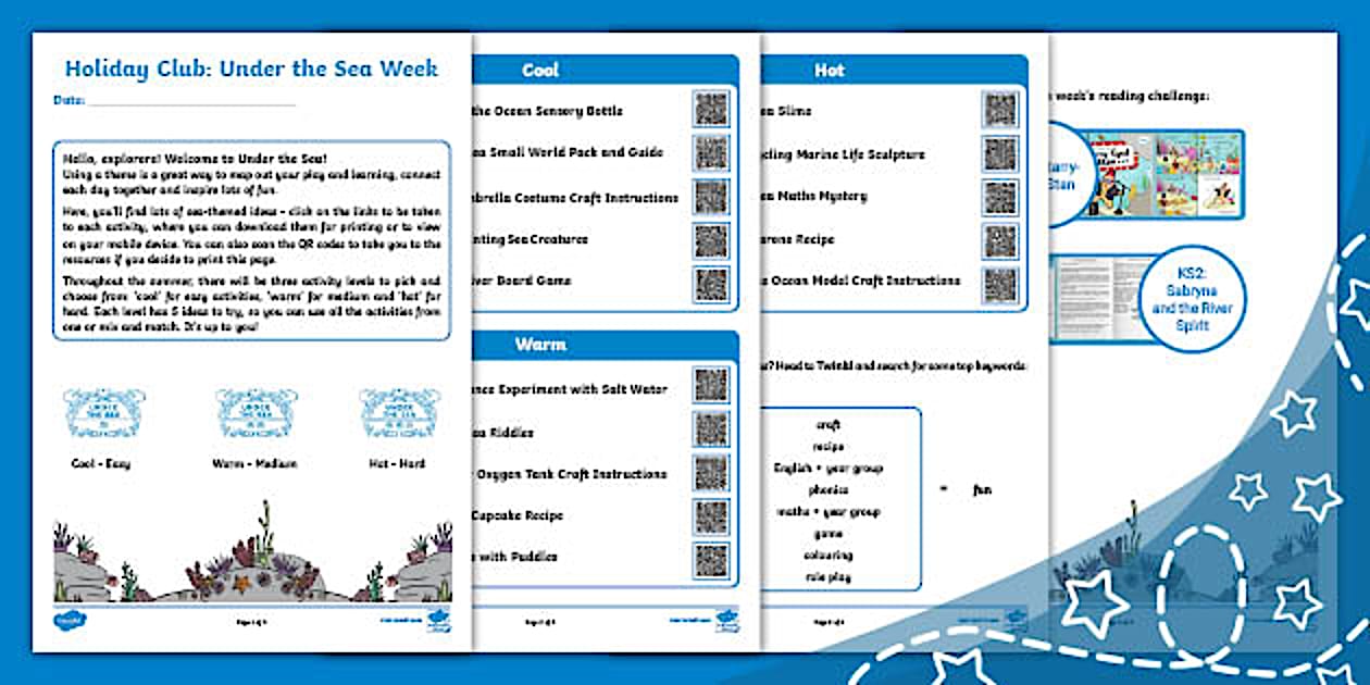 Under the Sea Week Checklist (teacher made) - Twinkl