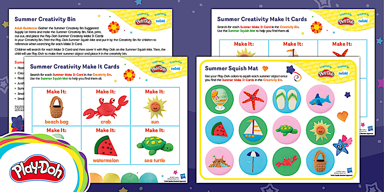 FREE! - Play-Doh: Summer Creativity Bin (Teacher-Made)