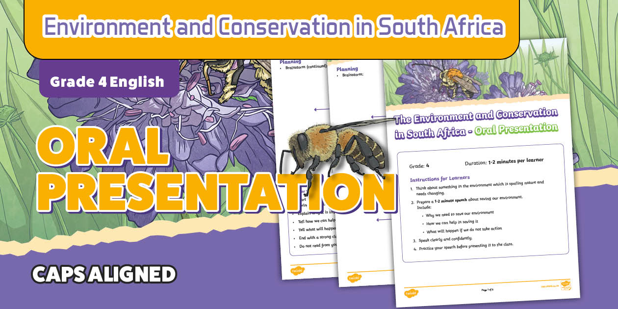 Gr Eng–T3- Env and Conservation in SA-Oral Presentation