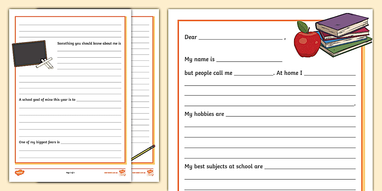 Letter to my Teacher (Teacher-Made) - Twinkl