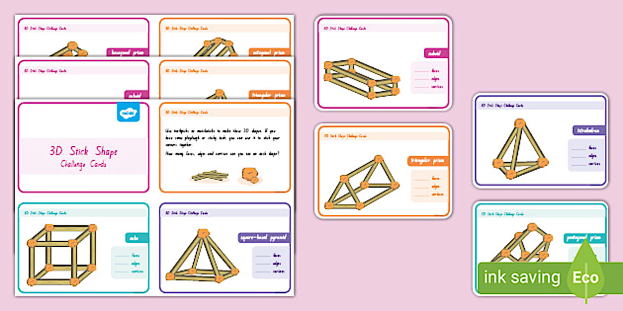 Geometry Flashcards | Years 4-6 | Twinkl Learning Resources